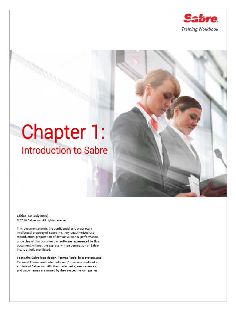 B1. SFTS 2020 - Chapter 1 - Introduction To Sabre | Download Free PDF | Travel Agency | Computing