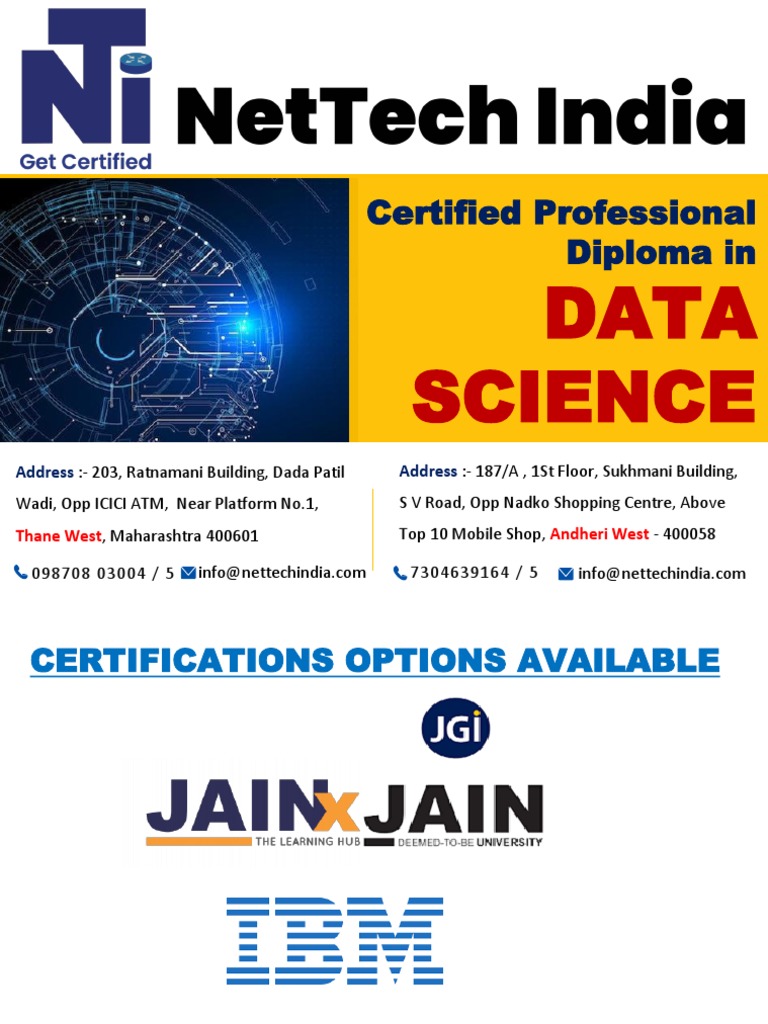 Certified Professional Diploma in Data Science-1 | PDF | Method (Computer Programming) | Databases