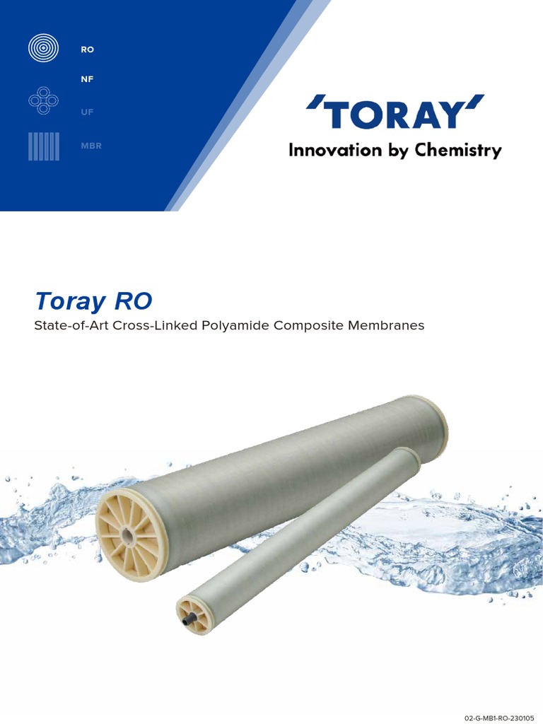 TorayRO - Brochure (202301) | PDF | Membrane | Osmosis