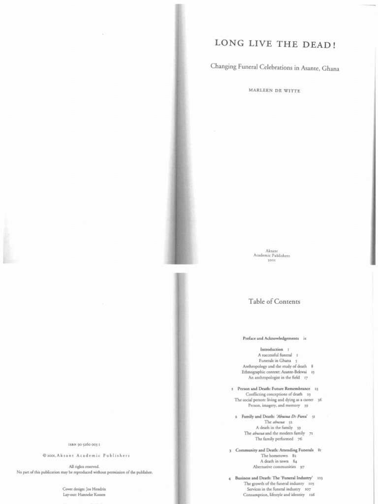 Long Live The Dead Changing Funeral Cele | PDF | Rituals | Funeral