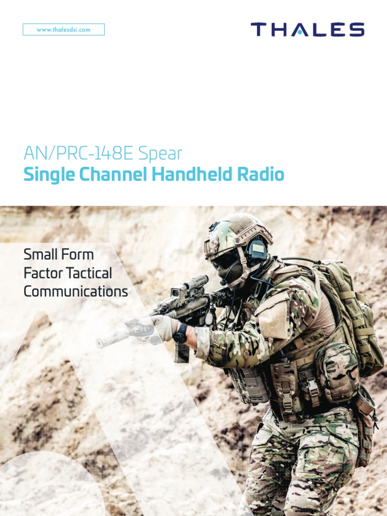 Thales ANPRC-148E Spear V1 Data Sheet 2020 10 | PDF | Radio | Electronics