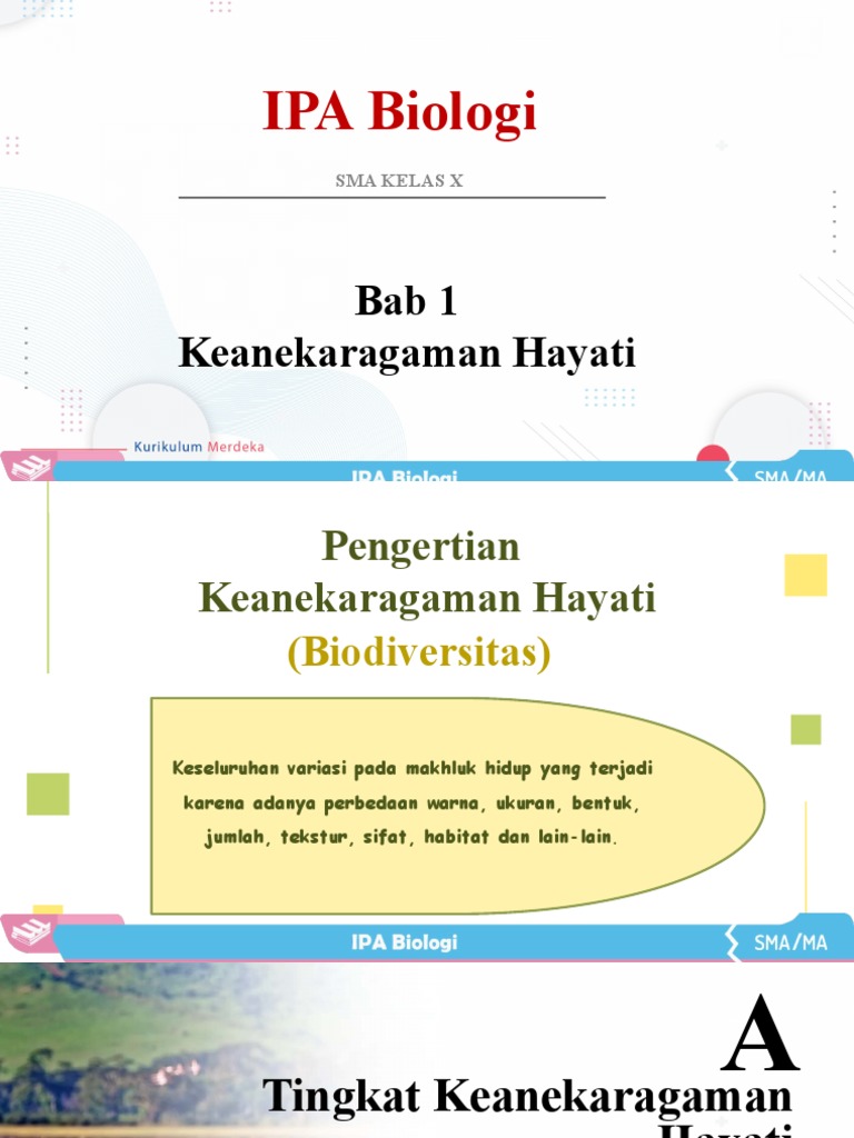 Bab 1 IPA Biologi Kelas X Kur Merdeka Edit (Autosaved) | PDF | Griya & Taman | Sains & Matematika
