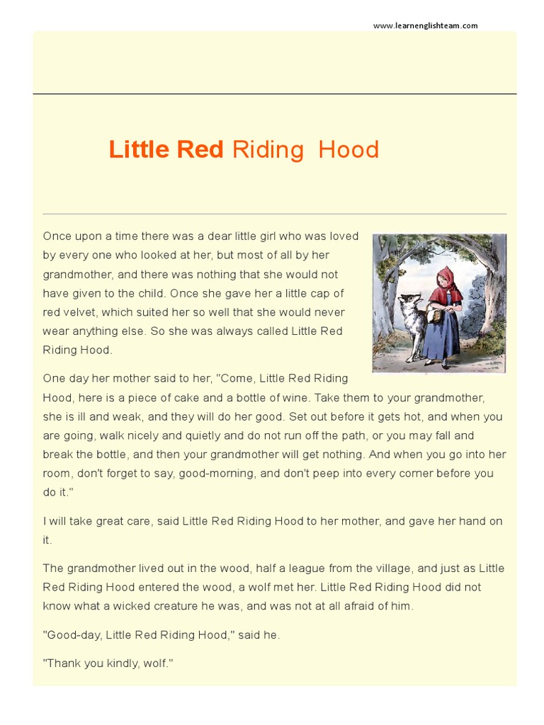 Little Red: Riding Hood | PDF | Little Red Riding Hood