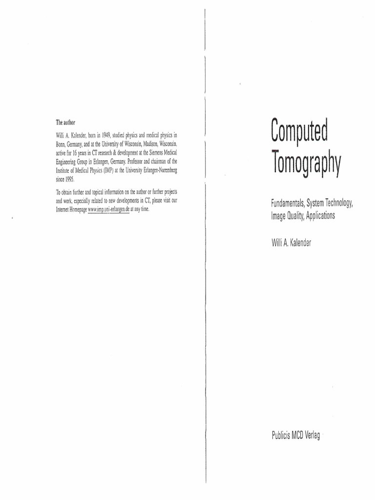 Computed Tomography | PDF