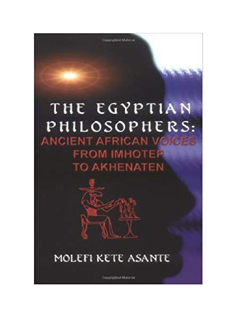 Molefi Kete Asante - Os Filósofos Egípcios | PDF | Antigo Egito | Egito