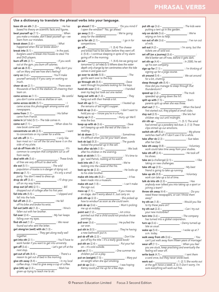 Phrasal Verbs 1 | PDF