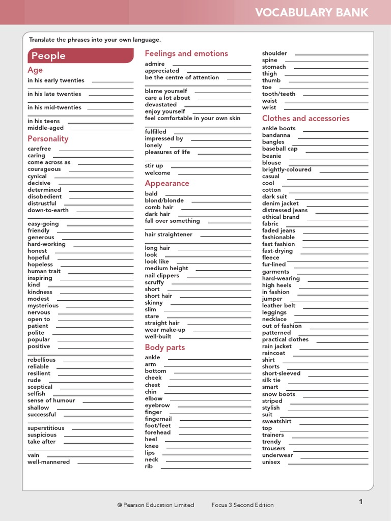 Vocabulary Bank 1 | Download Free PDF | Meal | Cooking