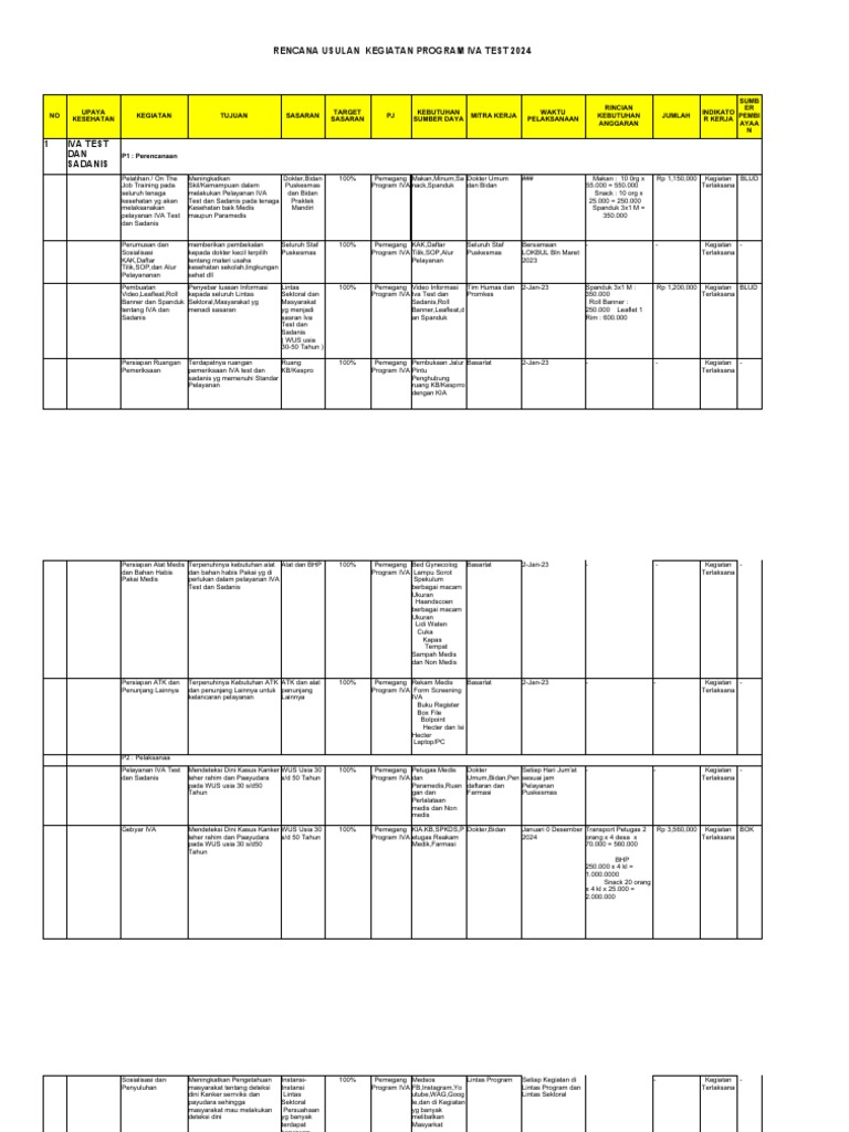 RUK Dan RPK IVA 2024 | PDF