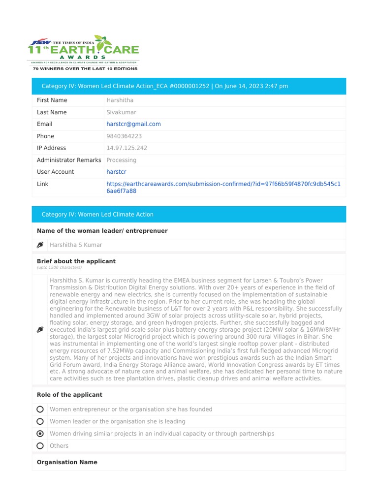 ECA Submission 1252 | PDF