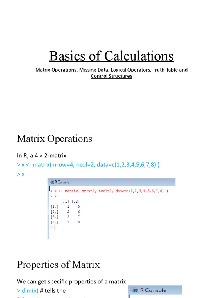 R Programming - Lecture - 24-06-2023 | PDF | Matrix (Mathematics ... R Programming - Lecture - 24-06-2023 | PDF | Matrix (Mathematics ...