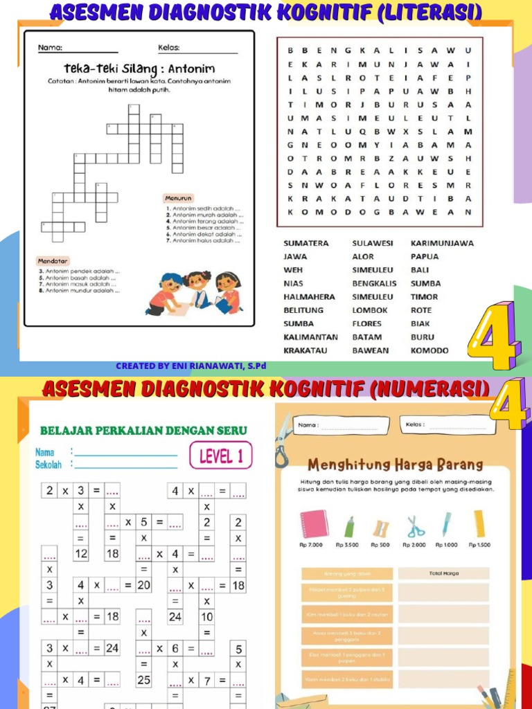 Asesmen Diagnostik Kognitif MTK | PDF Asesmen Diagnostik Kognitif MTK | PDF