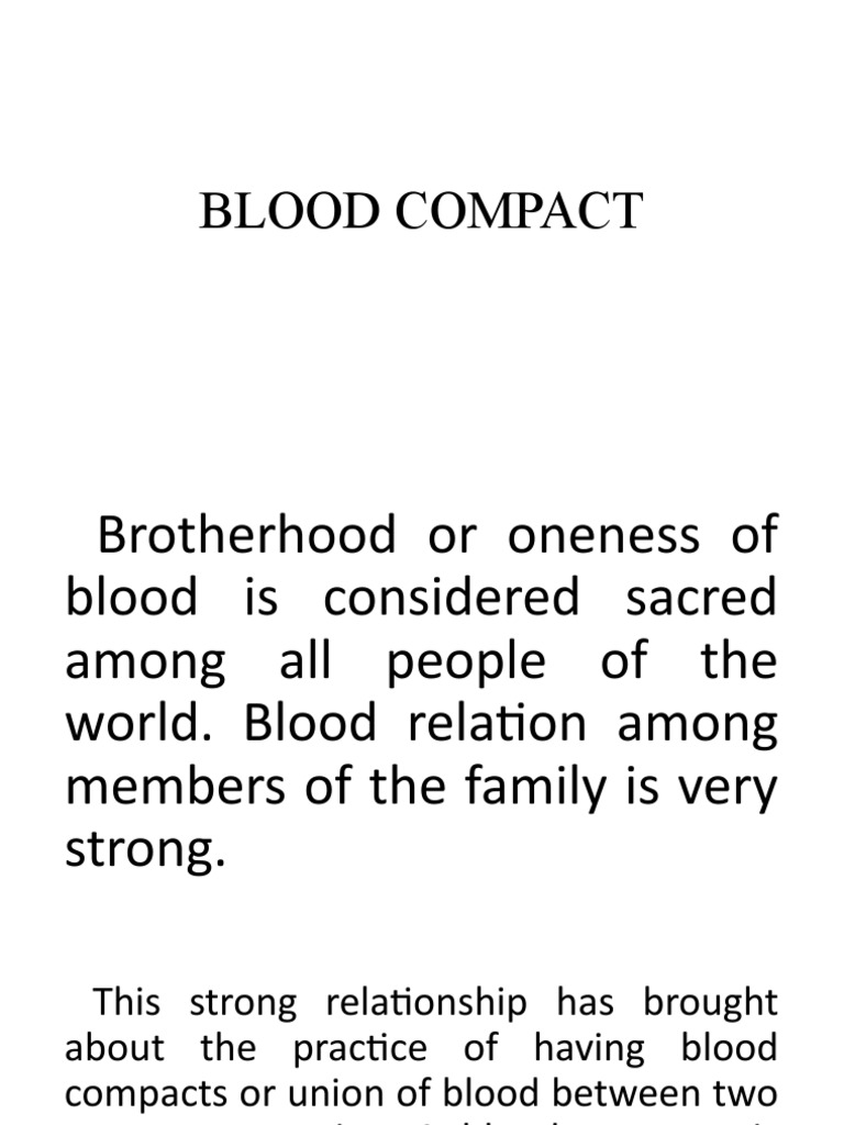 Blood Compact | PDF