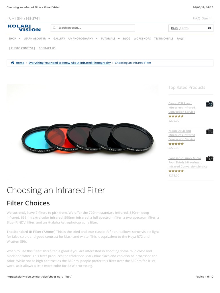 Infrared Filter Guide: Choose the Best Option | PDF | Infrared ...
