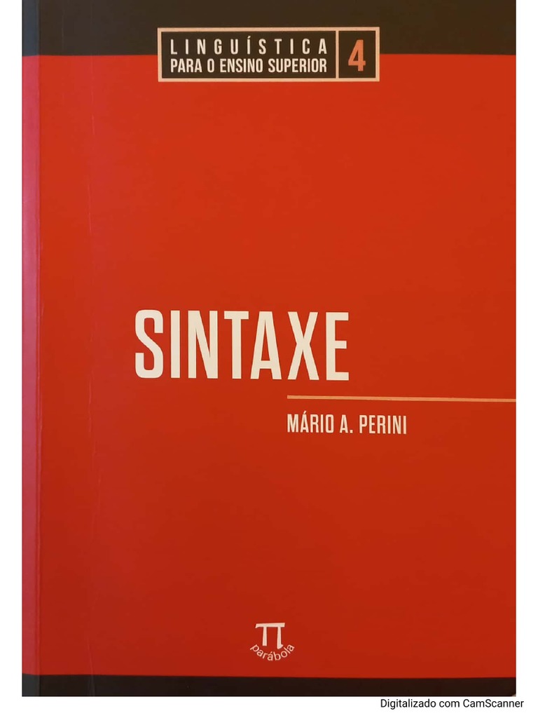 Livro - Sintaxe Mario Perini Part1 | PDF