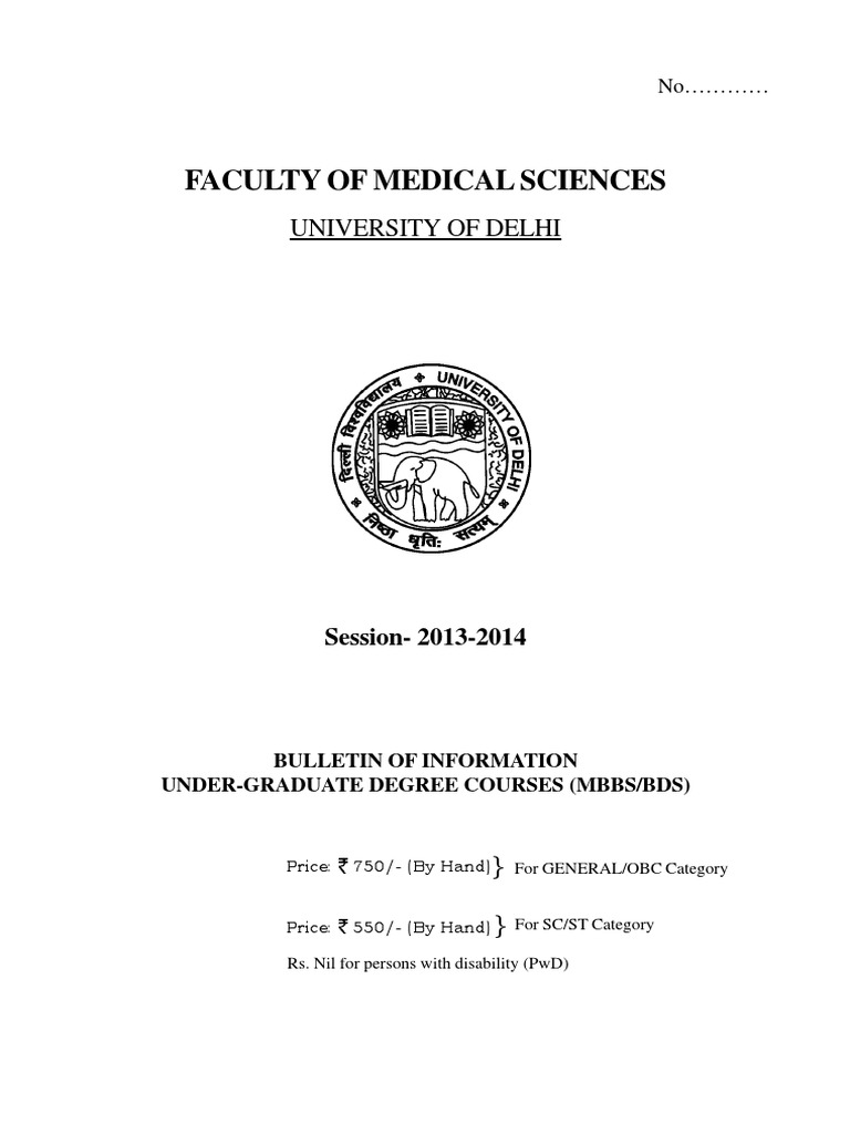 Ug Bulletin | PDF | University And College Admission