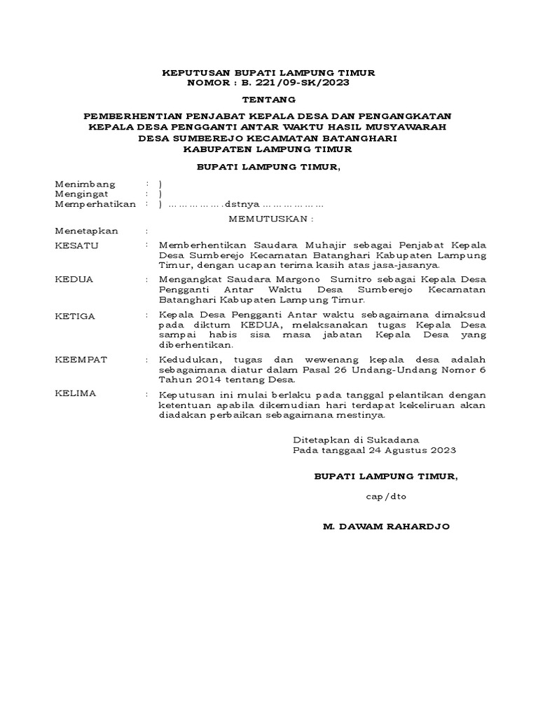 Petikan SK Paw | PDF