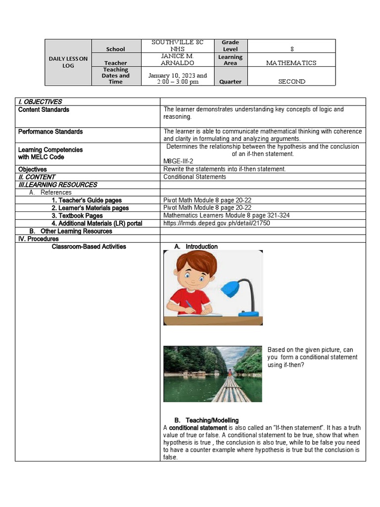 DAILY LESSON LOG Demo Q | PDF | Learning | Mathematics