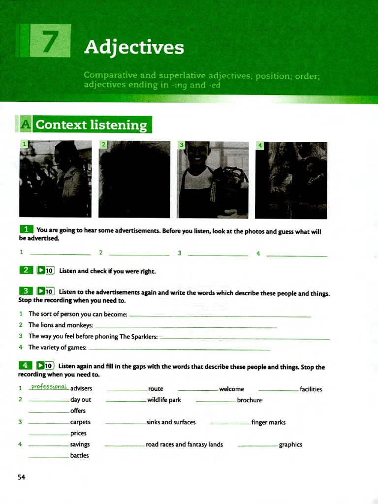 Unit 7 Grammar - Adjectives | PDF | Adjective | Linguistics
