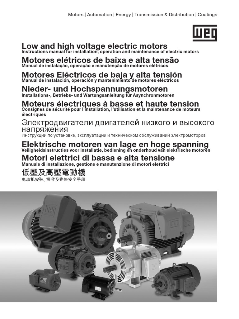 Weg Eng | PDF | Electric Motor | Bearing (Mechanical)