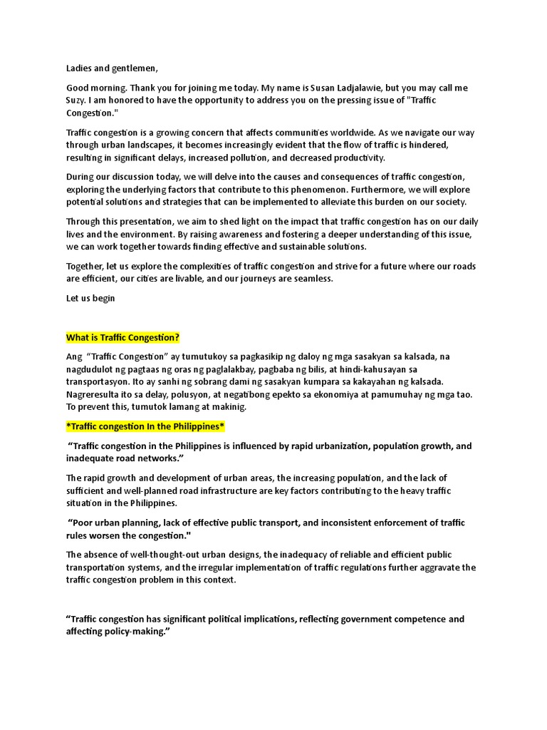 Pol Gov | PDF | Traffic Congestion | Transport