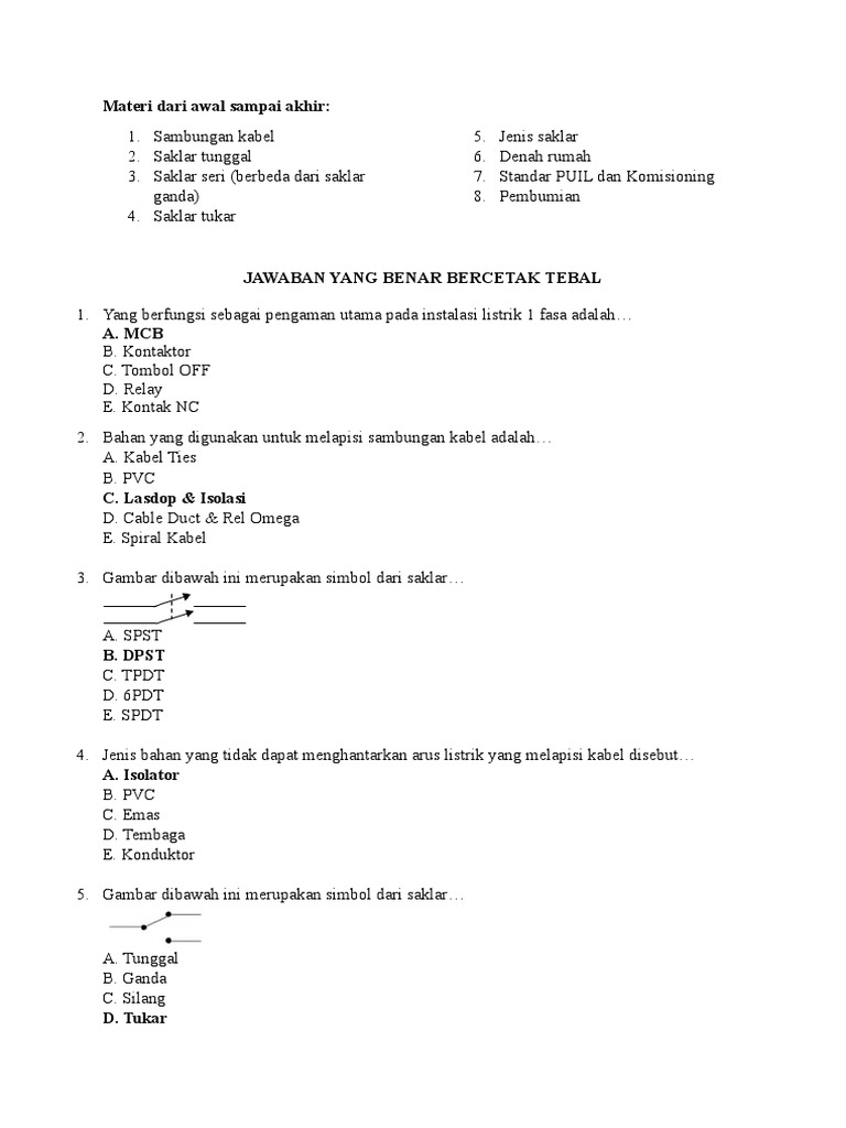 Soal Pilgan WILP | PDF