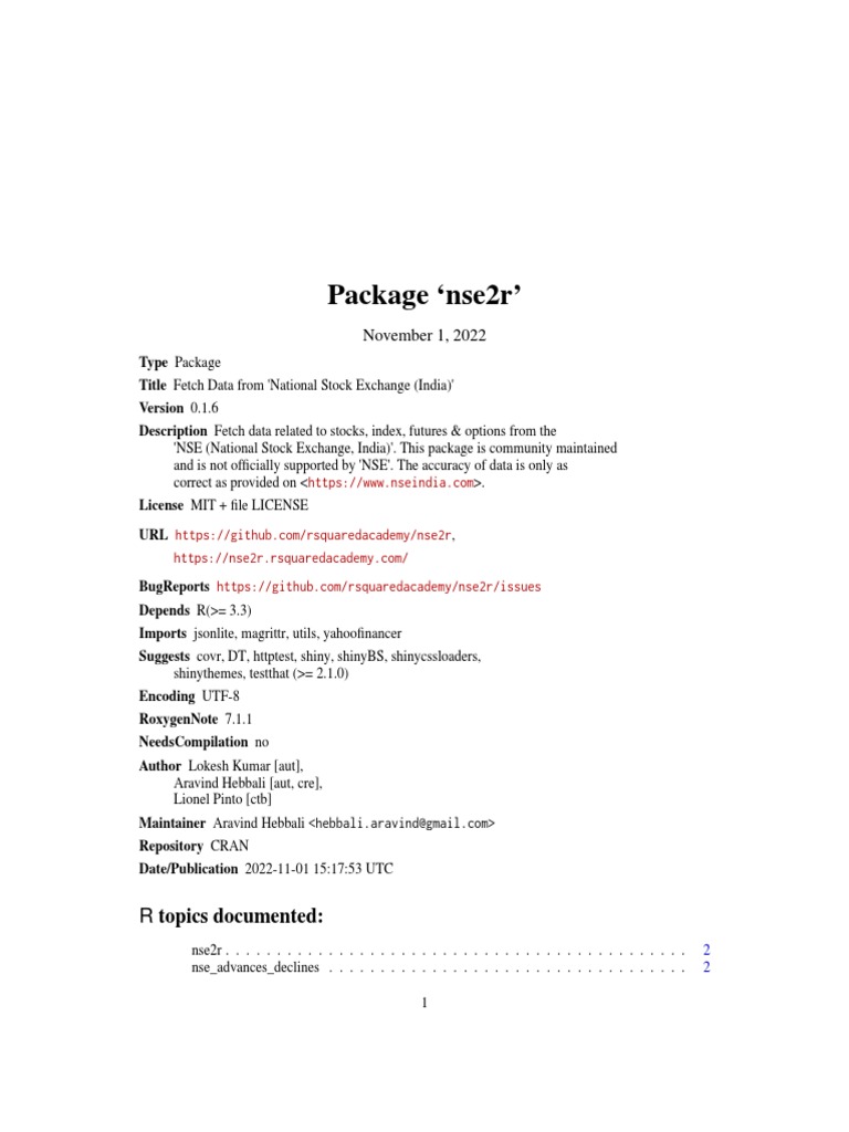 Nse 2 R | PDF | Stocks | Private Sector