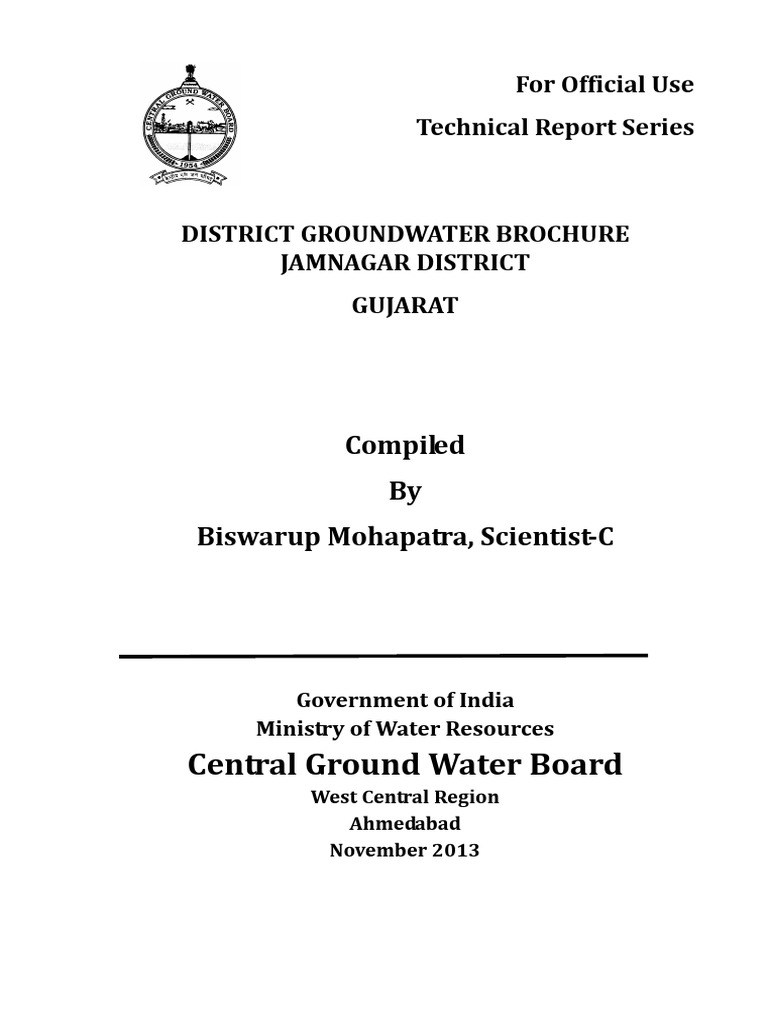 Jamnagar | PDF | Groundwater | Aquifer