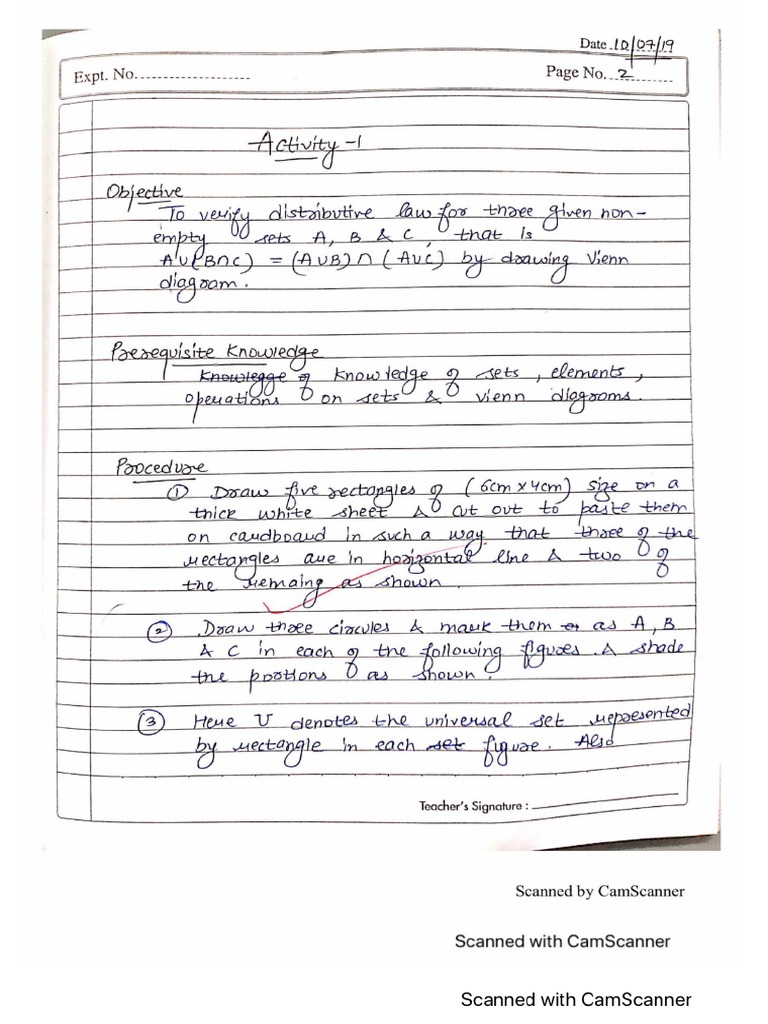 Xi Maths Activity File (Pihu Jain Class ( | PDF