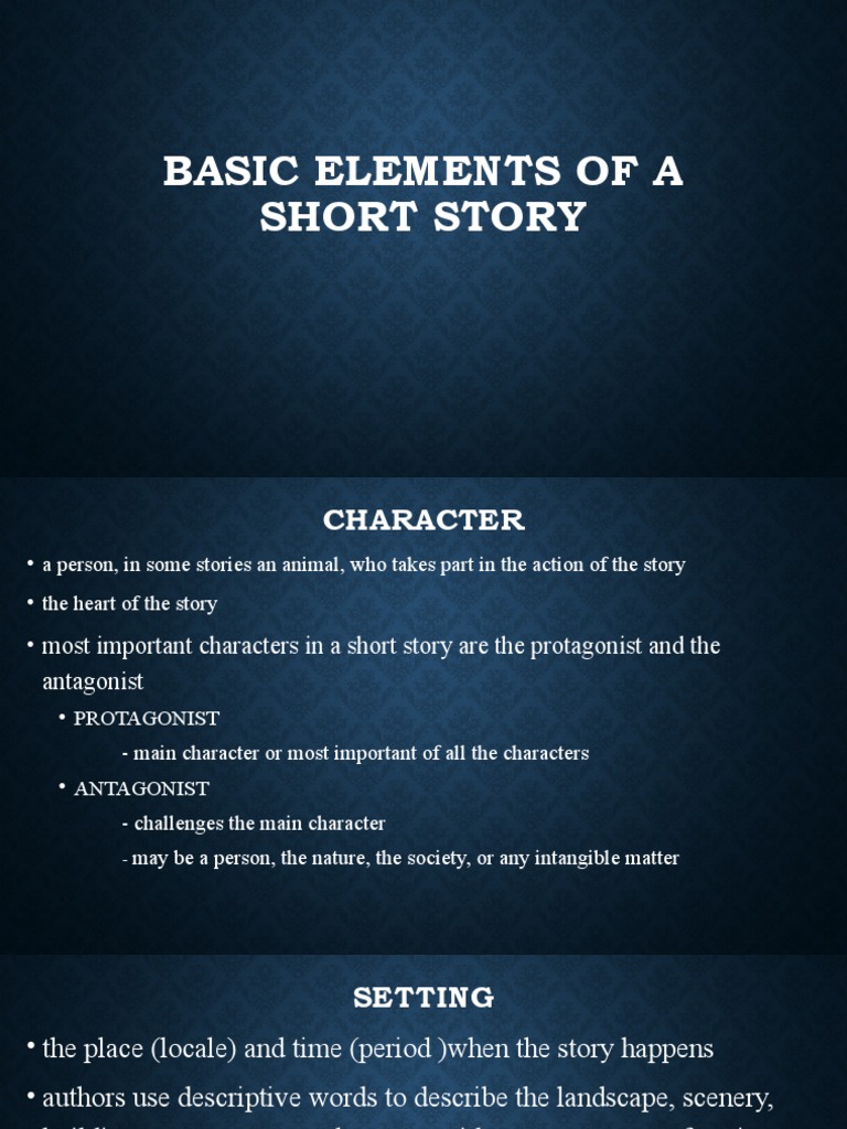 Basic Elements of a Short Story | PDF | Narration | Plot (Narrative)