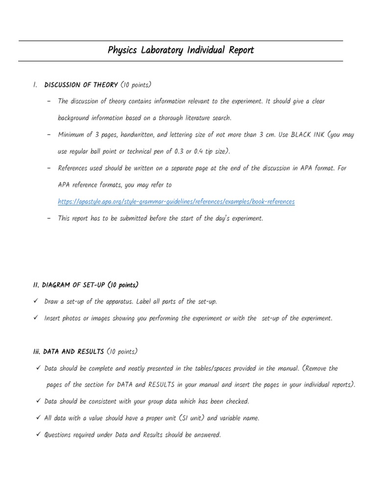 Kami Export - Physics Lab Individual Report - Student | PDF | Experiment | Physics