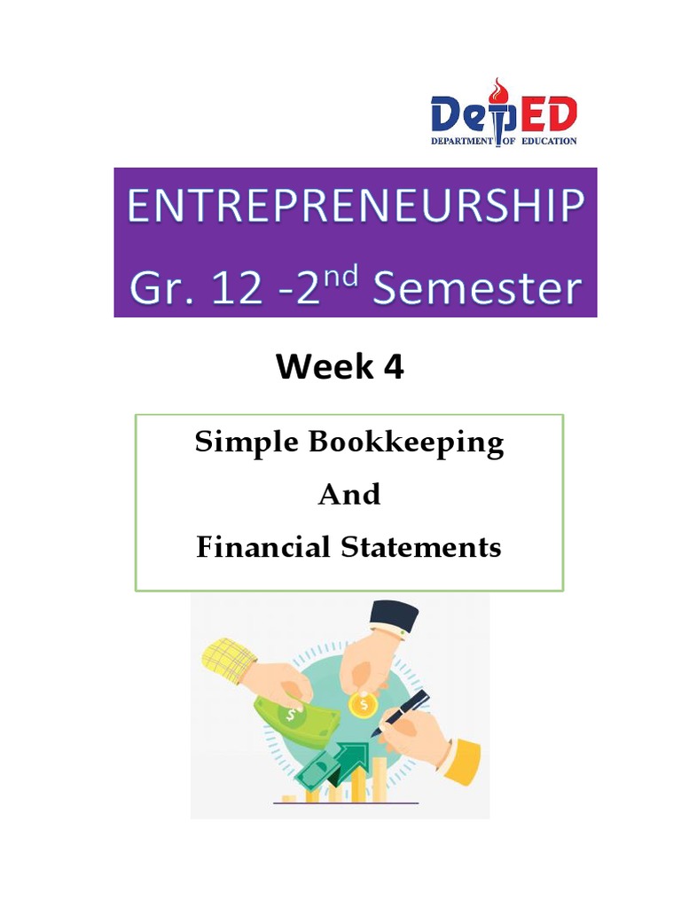 M3W4 Entreprenuership 2ND Semester Module 4 Bontilao | PDF | Debits And Credits | Bookkeeping