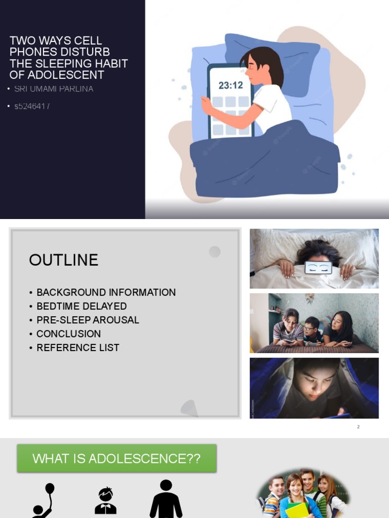 Lina - Mobile Phone and Sleep Patterns of Adolescents | PDF ...