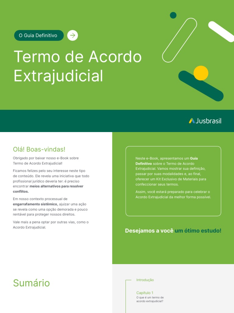 Guia Prático do Termo de Acordo Extrajudicial | PDF | Mediação | Divórcio