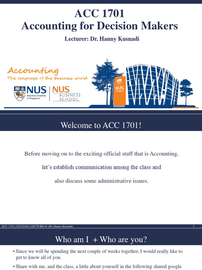 ACC 1701: Accounting for Decision Makers | PDF | International ...