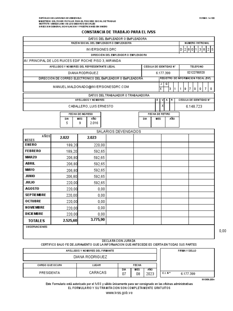 Forma_14_100 SR LUIS-2 | PDF