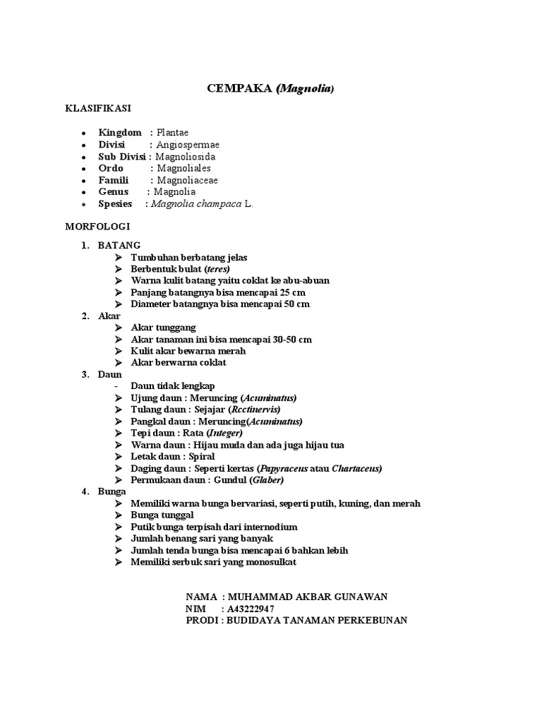 Herbarium Cempaka | PDF