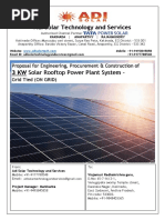 Fixed Solar Mounting Structure Drawing | PDF | Equipment