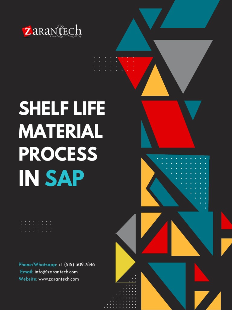 Shelf Life Material Process (SLED) in SAP | PDF | Shelf Life | Computing