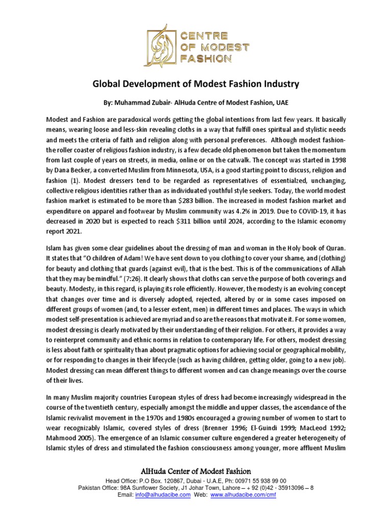 Article - Modest Fashion | PDF