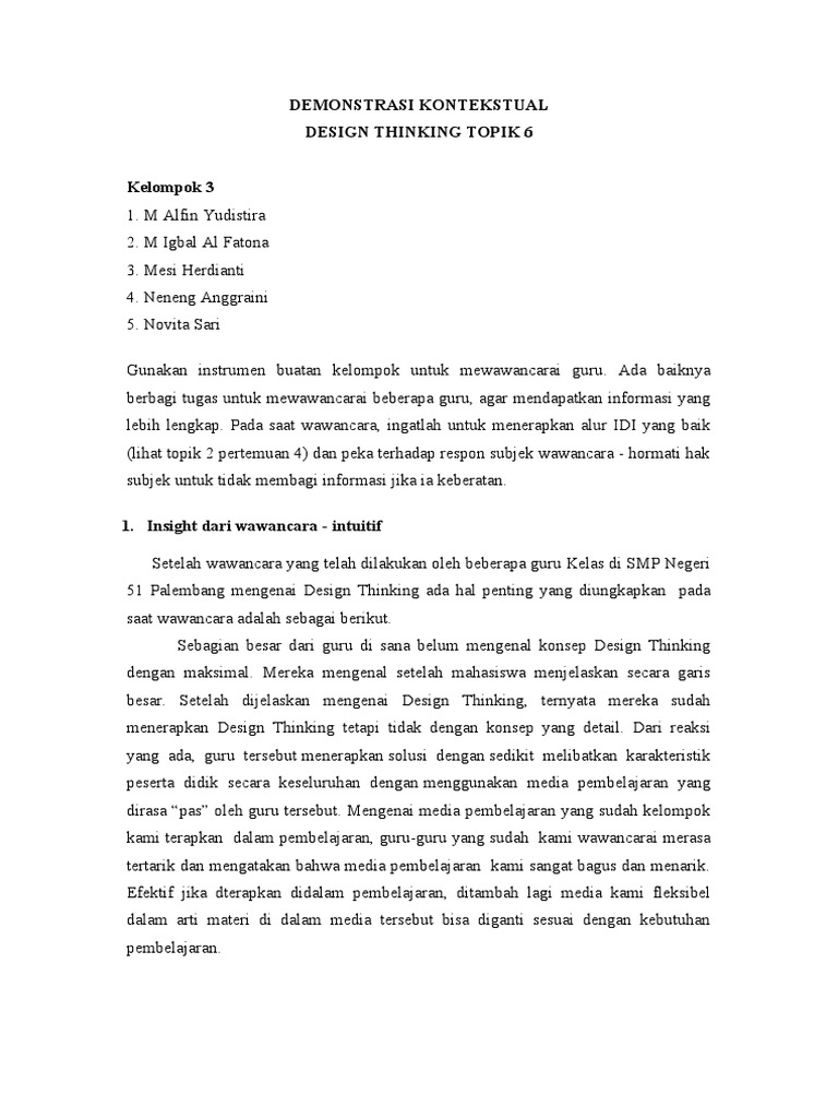 SEL.08.2-T6-5 Demonstrasi Kontekstual | PDF