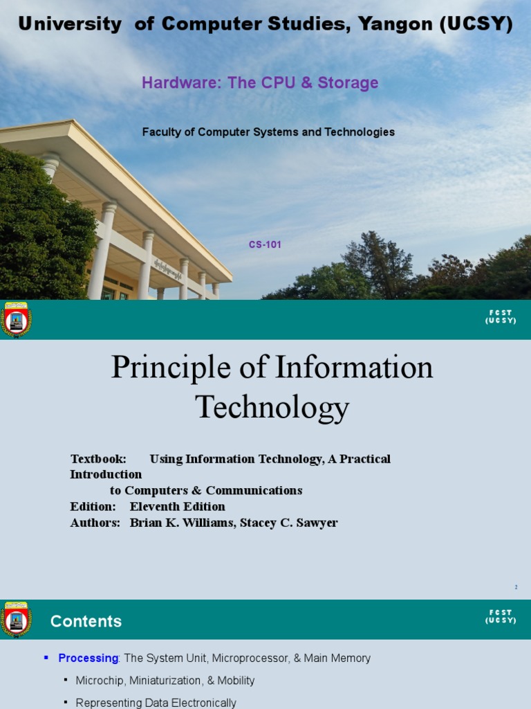 CS-101-Chapter 4 All Part | PDF | Central Processing Unit | Byte