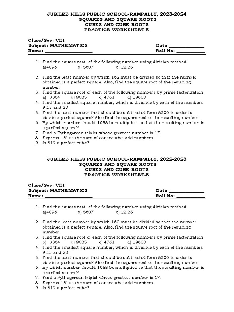 0208231623255664436 | PDF | Numbers | Square Root