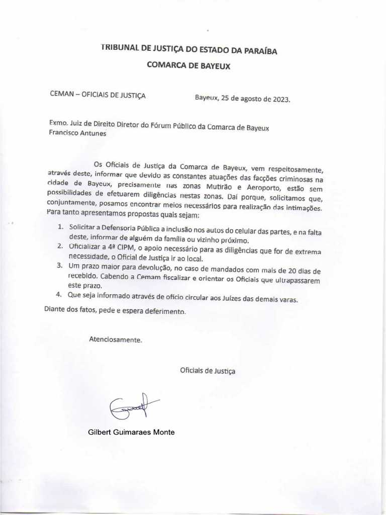 Oficio Assinado | PDF