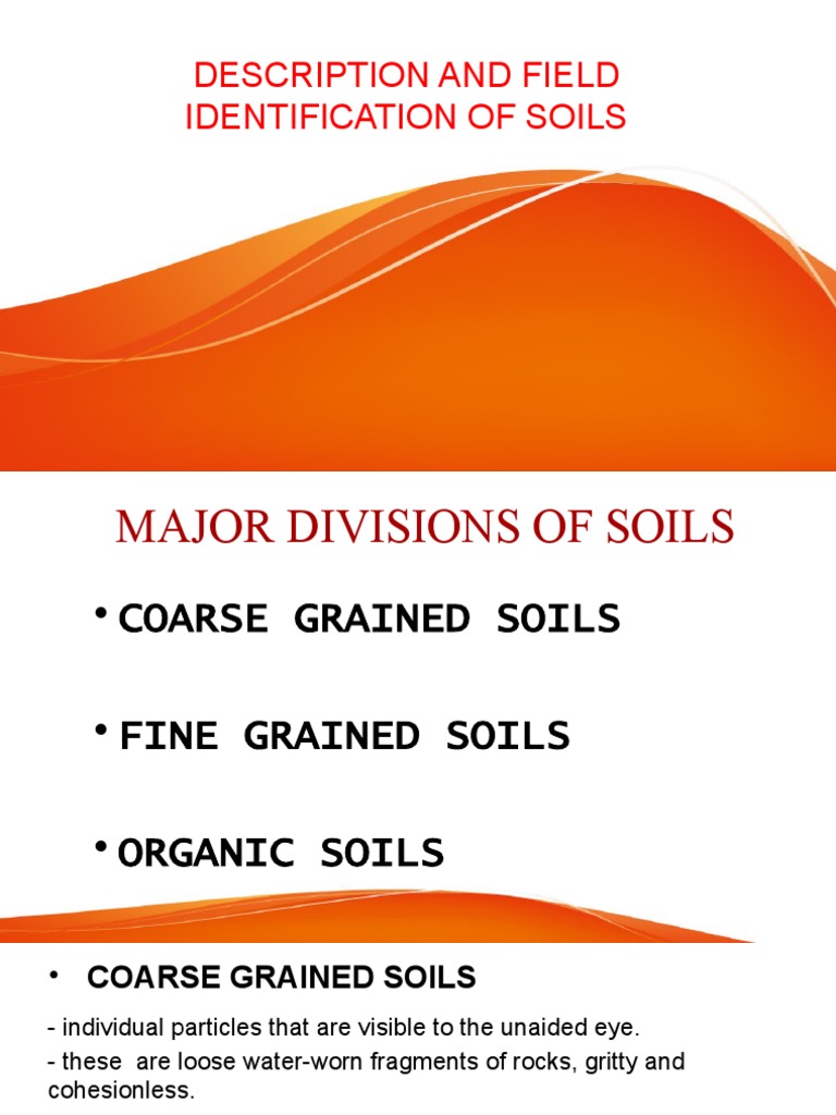 Description and Field Identification of Soils | PDF | Social Science ...