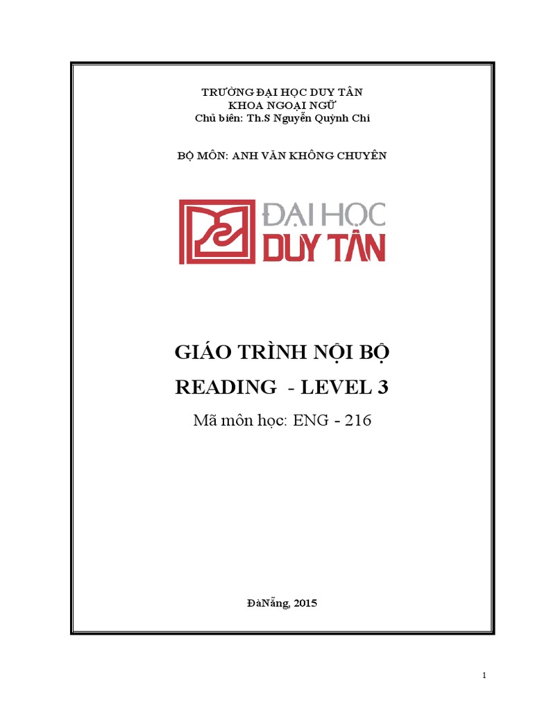 Giao Trinh Noi Bo Reading Level 3 - Cap Nhat | PDF | Adverb | Adjective