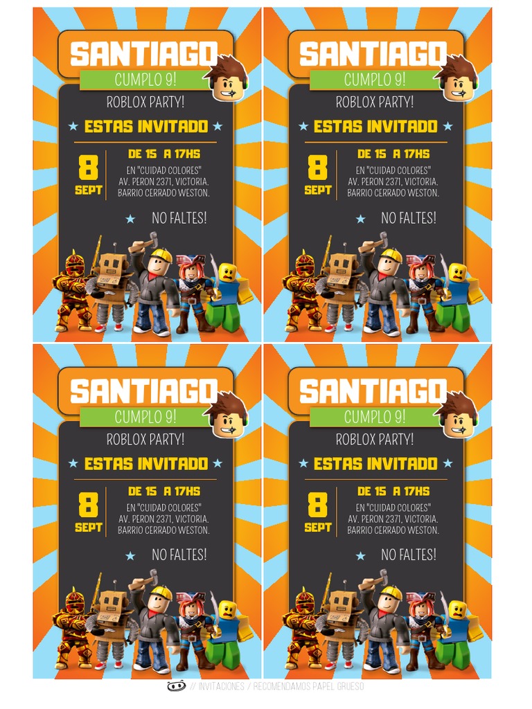 Kit Roblox | PDF | Postres