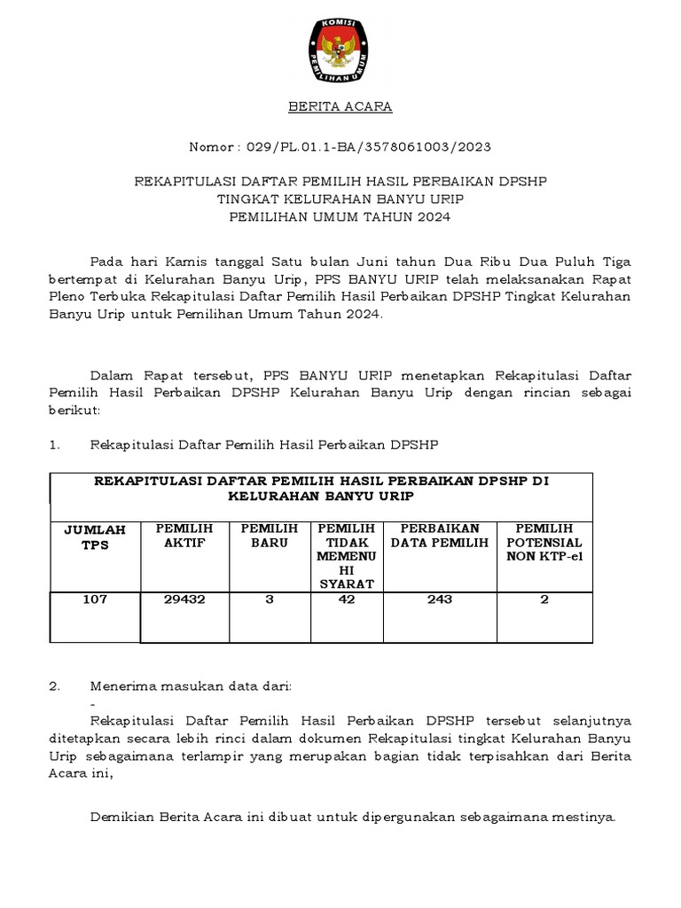 Ba DPSHP Tingkat Akhir | PDF