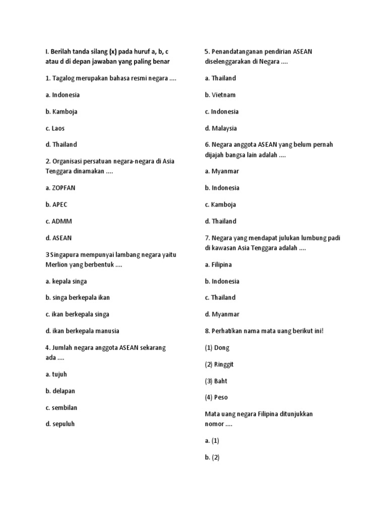 Latihan Sumatif IPS Tema 1 | PDF