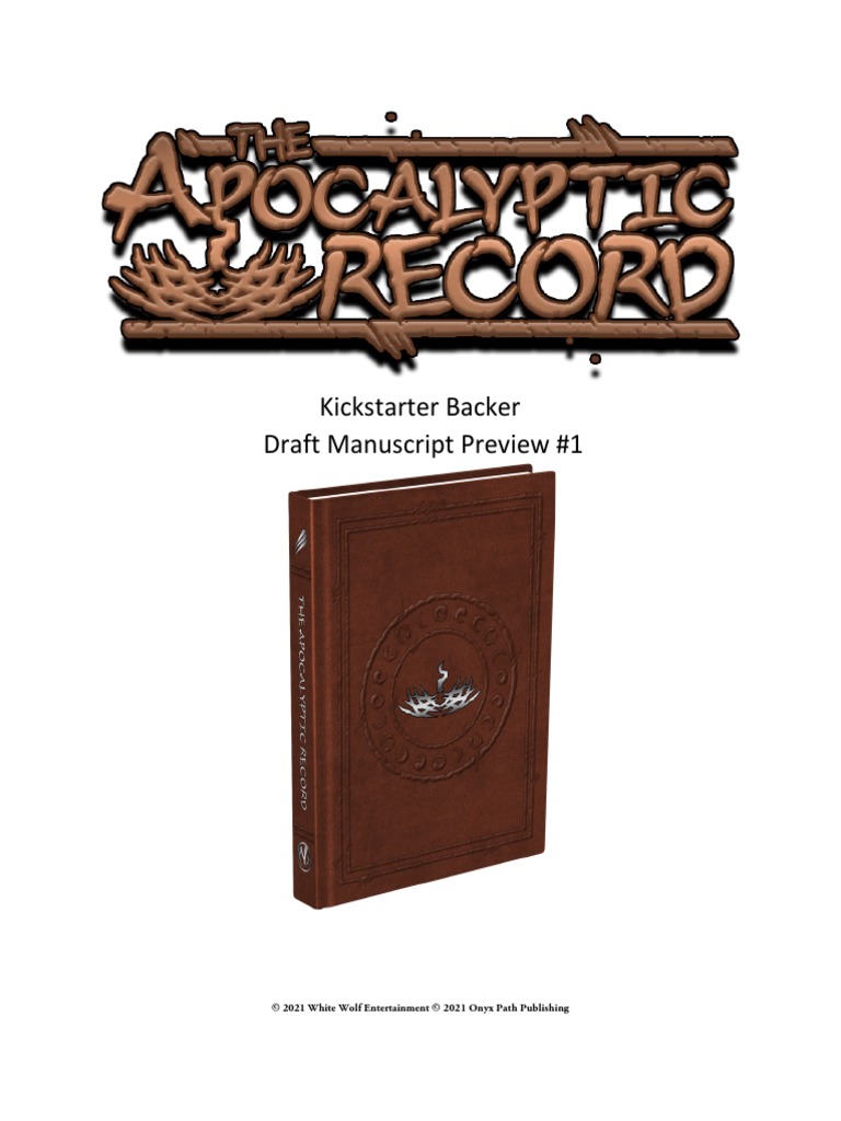 Apocalyptic Record Preview 1 - Ahroun | PDF