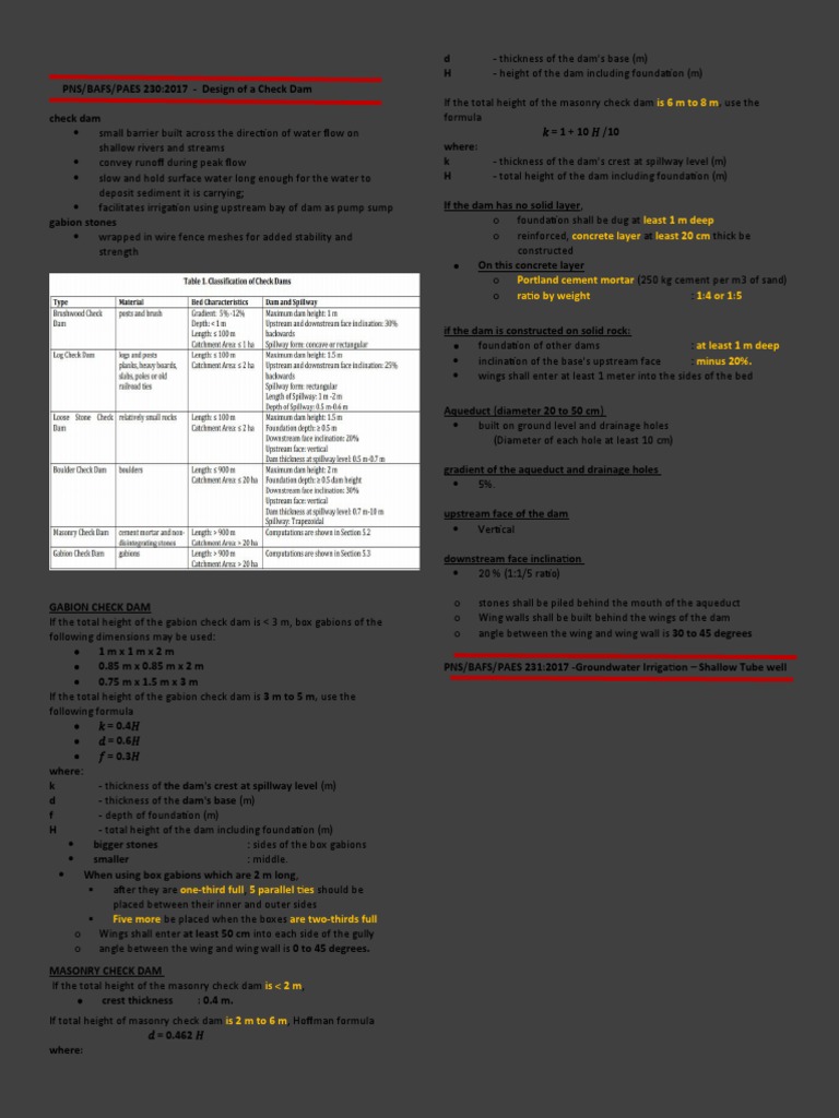 5 - Paes Part 2 Summary | PDF | Dam | Foundation (Engineering)
